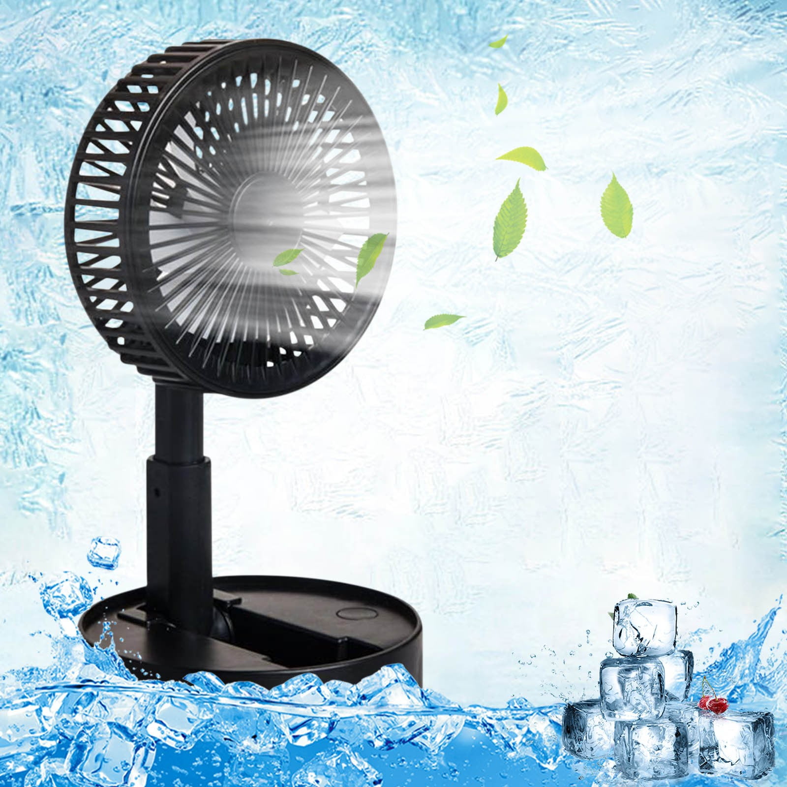 WQJNWEQ Battery Operated Portable Standing Fan Rechargeable USB ...