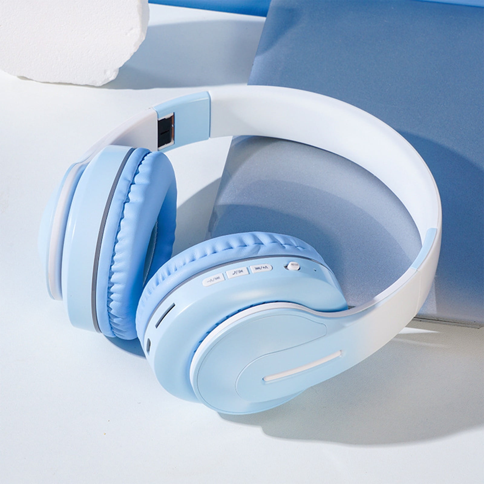WQJNWEQ Bluetooth Headphones Over-Ear,Foldable Wireless and Wired ...