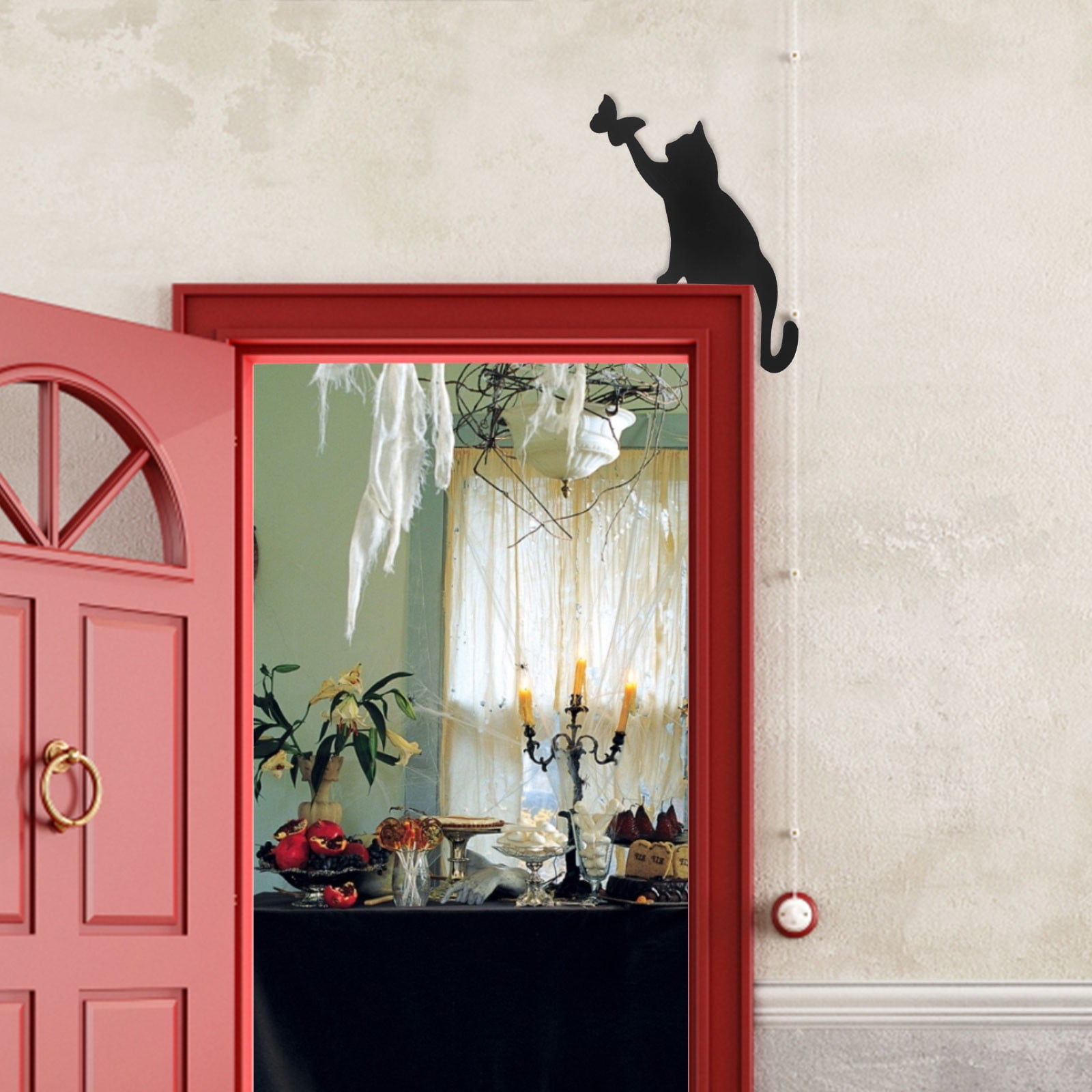 WQJNWEQ Cat Decor for Cat Lovers - Cat Wall Decor Silhouette - Cat ...