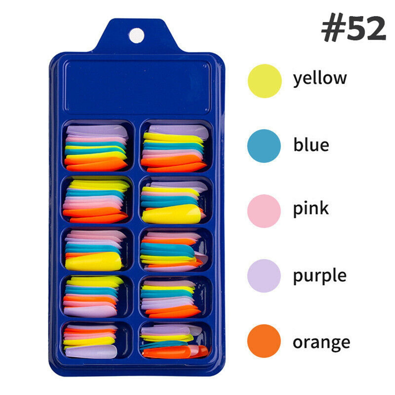 Wqjnweq Clearance 100pcs Long Fake Nails Full Cover False Nail Coffin