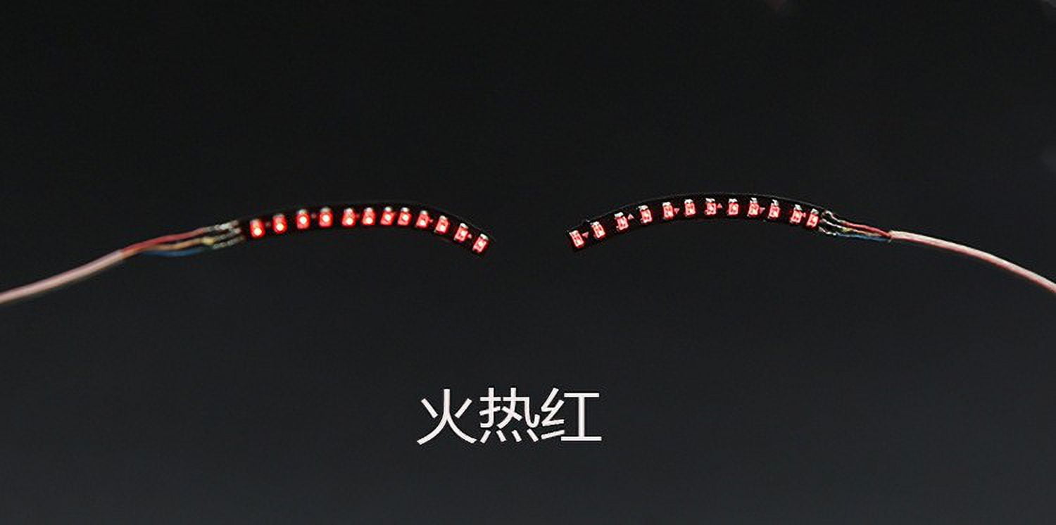 WQJNWEQ Festival Led Lighted False Eyelashes Luminous Glowing Makeup ...