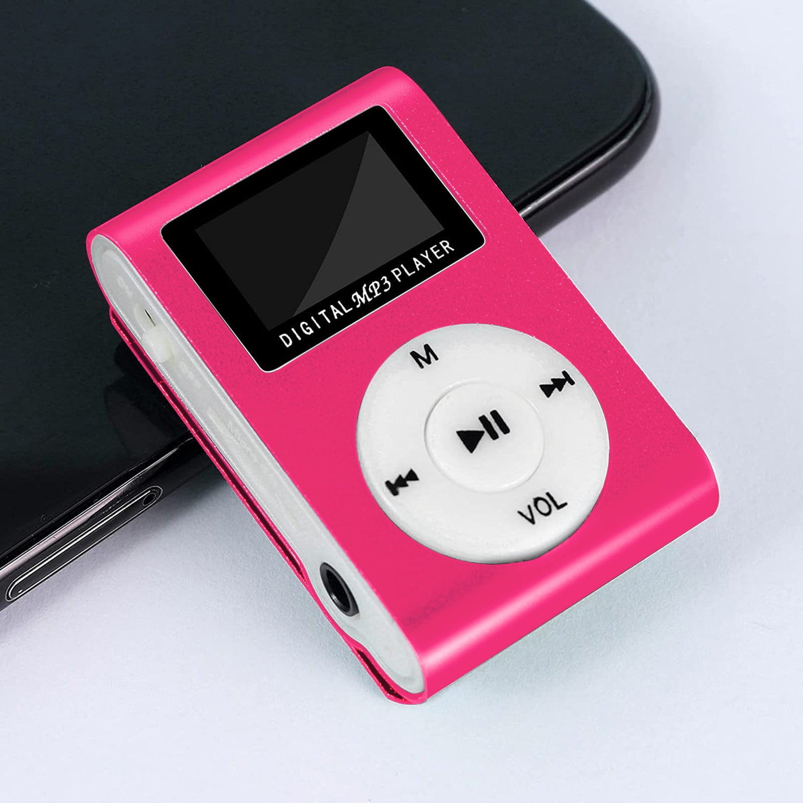 WQJNWEQ Portable MP3 Player, 1PC Mini USB LCD Screen MP3 Micro SD TF ...