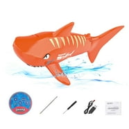 Simulated 1:18 JJRC RC Shark Toy: Whale Fish Float, Remote Control Boat ...