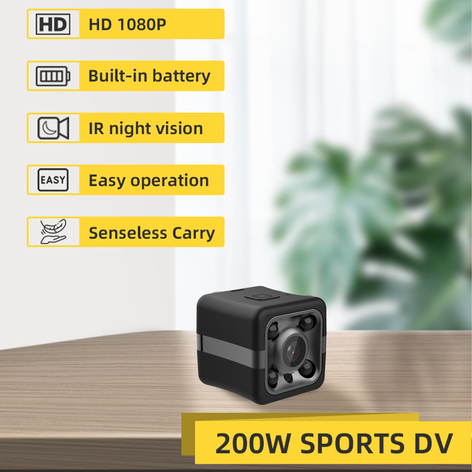 WQJNWEQ Clearance Sports Camera Hd 1080P Dv,Outdoor Cycling intelligent ...