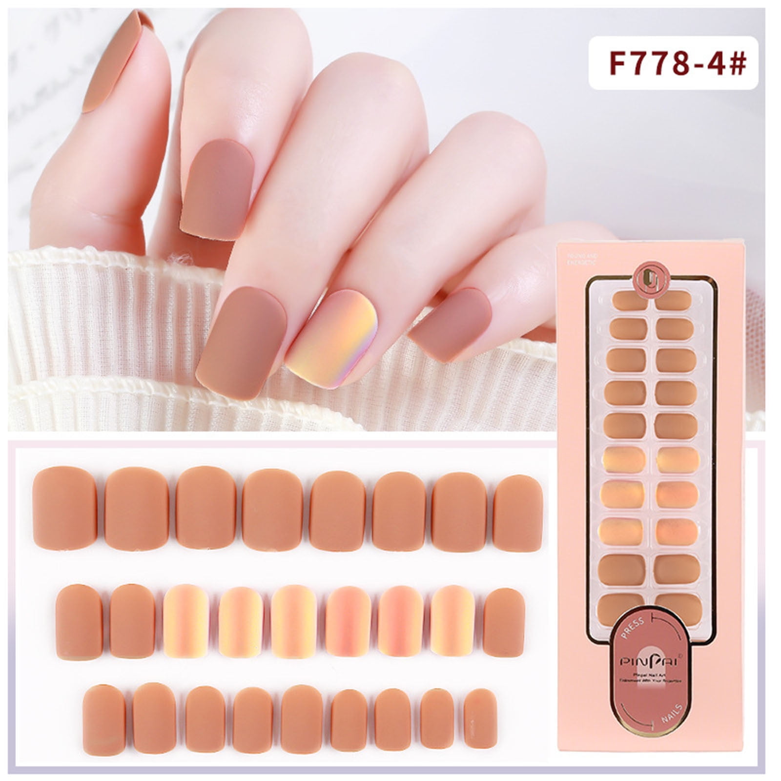 WQJNWEQ Clearance The New Wearable Nail Long Tip-shaped Detachable ...