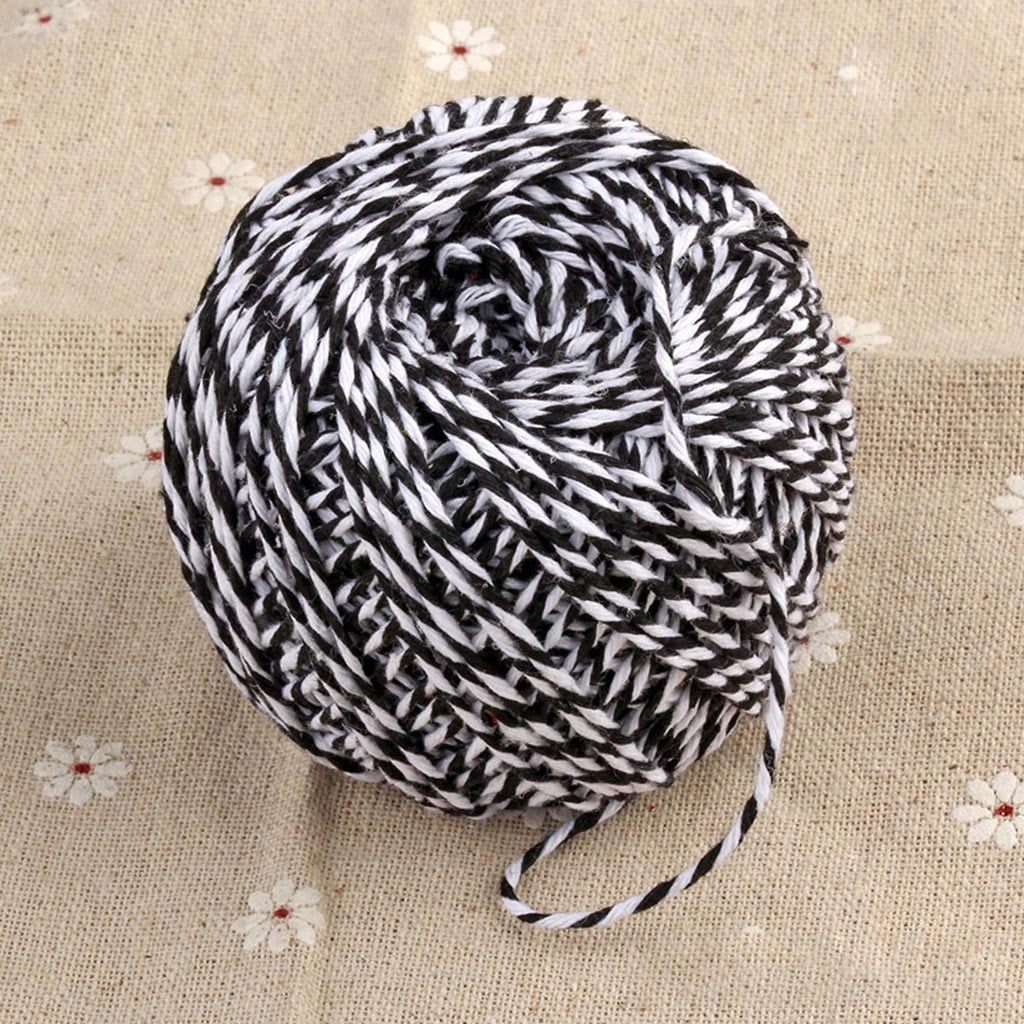 WQJNWEQ Cotton Rope Hand-Woven DIY Double Stranded Rope Tag Thin Cotton ...
