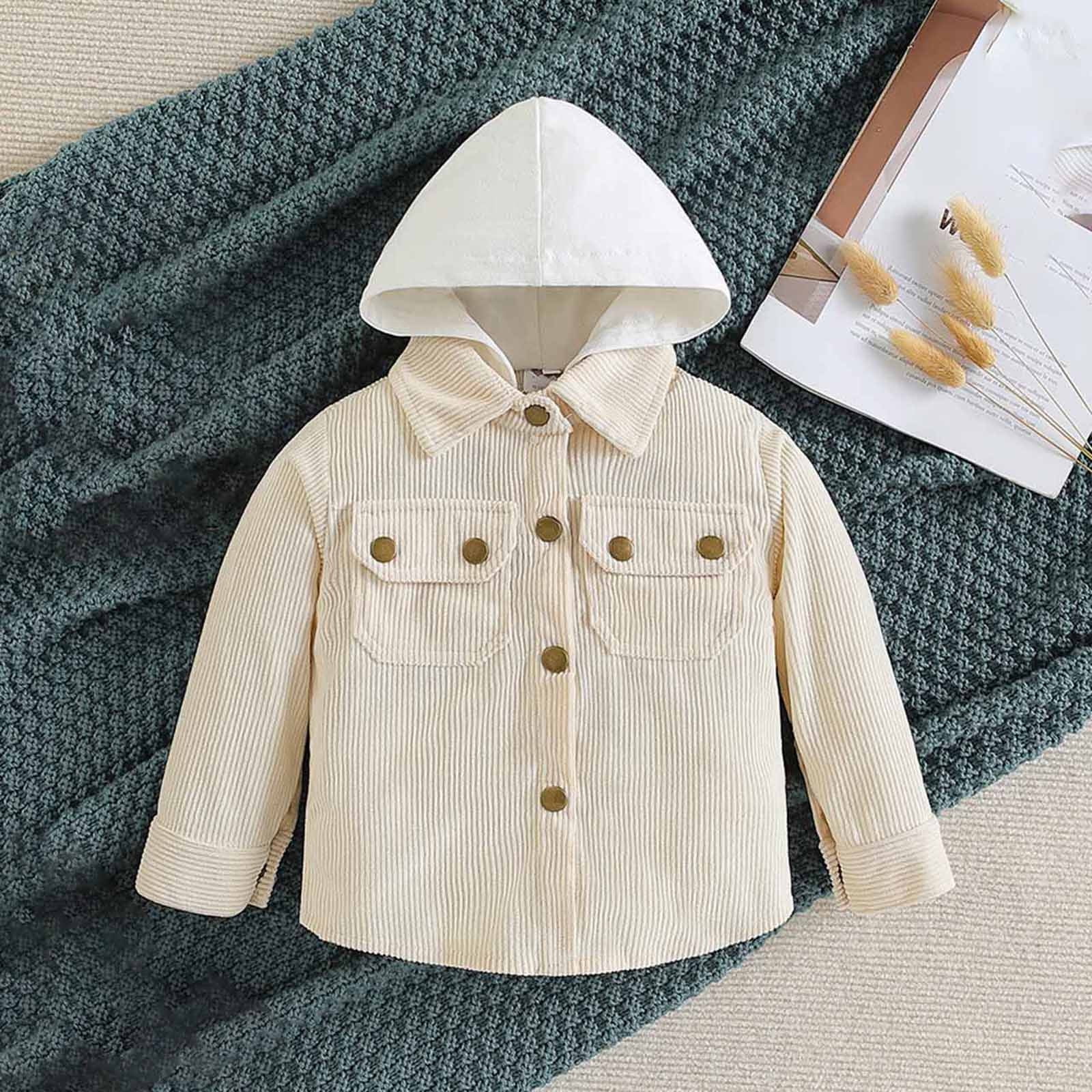 WQJNWEQ Girls Jacket 95%Polyester,5%Spandex Kids Coat Outwear Fall Kids ...