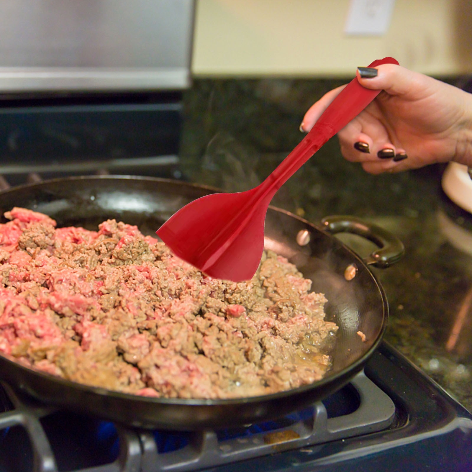 Wqjnweq Meat Chopper Hamburger Chopper Premium Heat Resistant Masher And Smasher For Hamburger