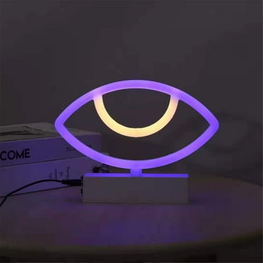 BrightSide 12" Heart Shaped LED Neon Table Light, Pink, Battery-Powered ...