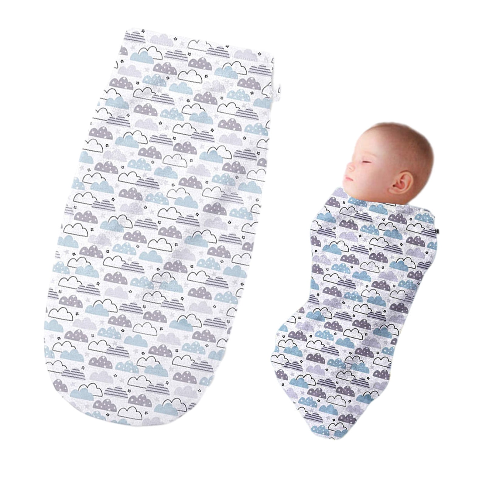 WQJNWEQ Newborn Cotton Cuddle Wrap Swaddle Towel Newborn Swaddle ...