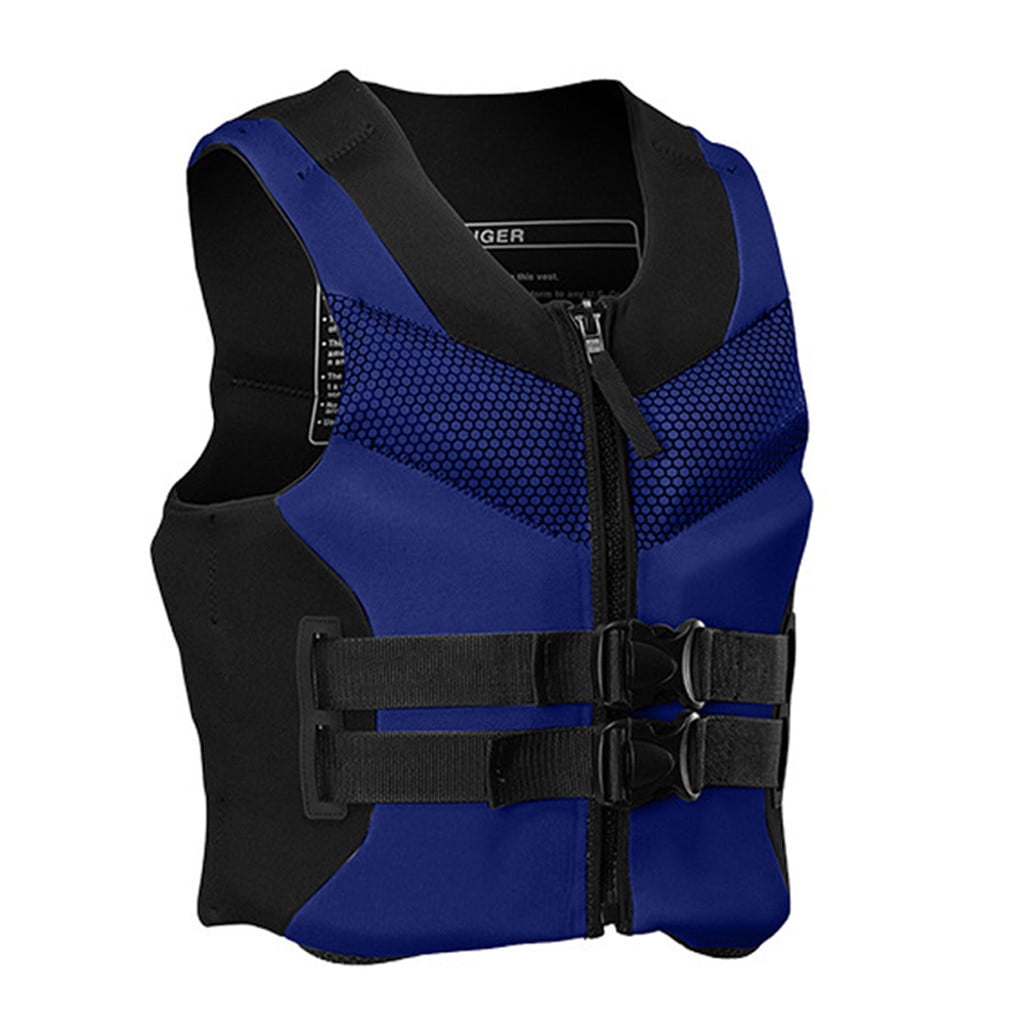 WQJNWEQ Outdoor Adults Adjustable Life Jacket Aid Vest Kayak Buoyancy ...