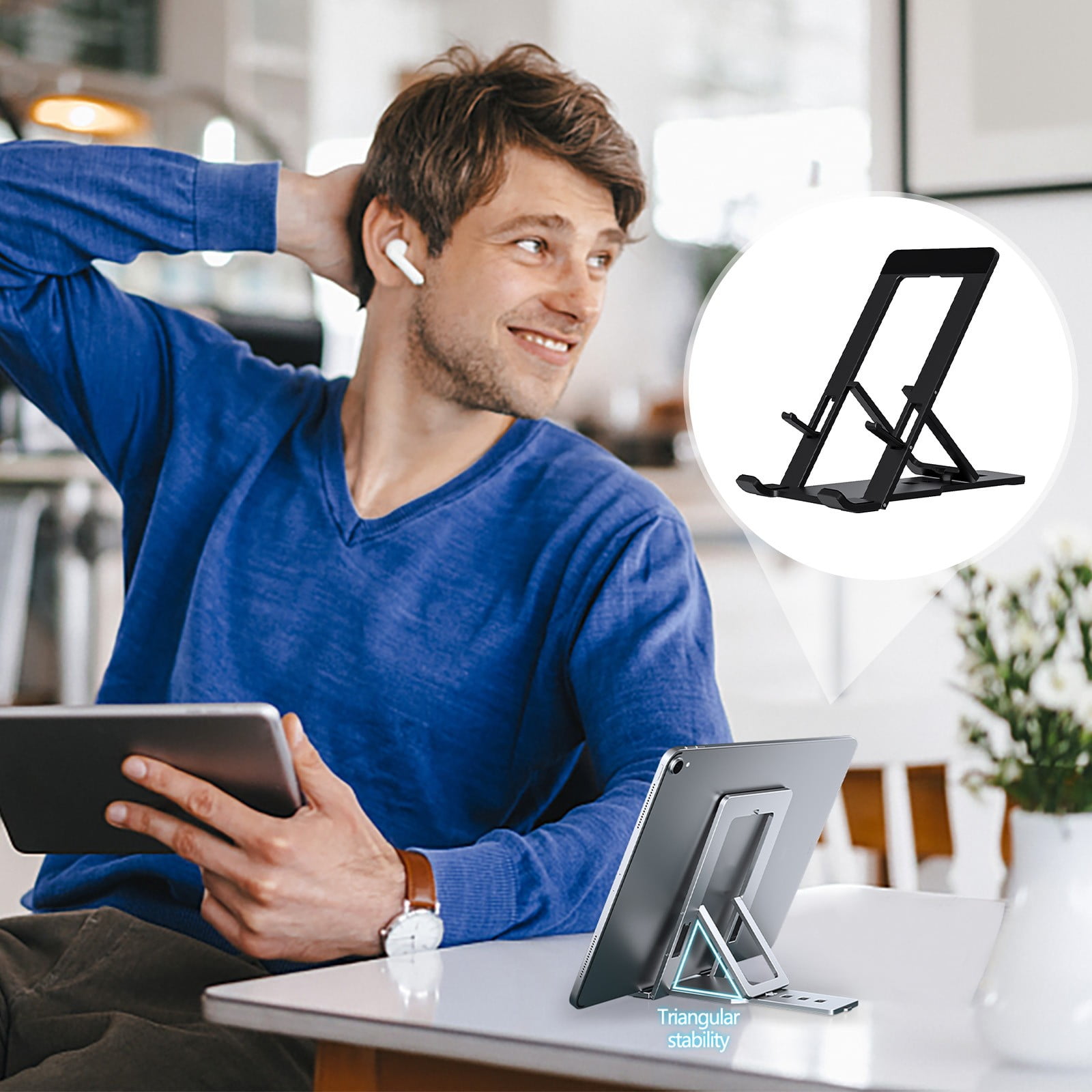 WQJNWEQ Portable Computer Desktop StandLazy Desktop Bracket Suitable ...