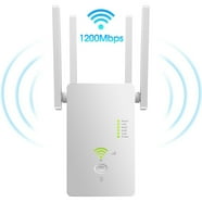 WiFi Extender 1200Mbps Signal Booster WiFi Repeater 2.4 & 5GHz (2800sq ...