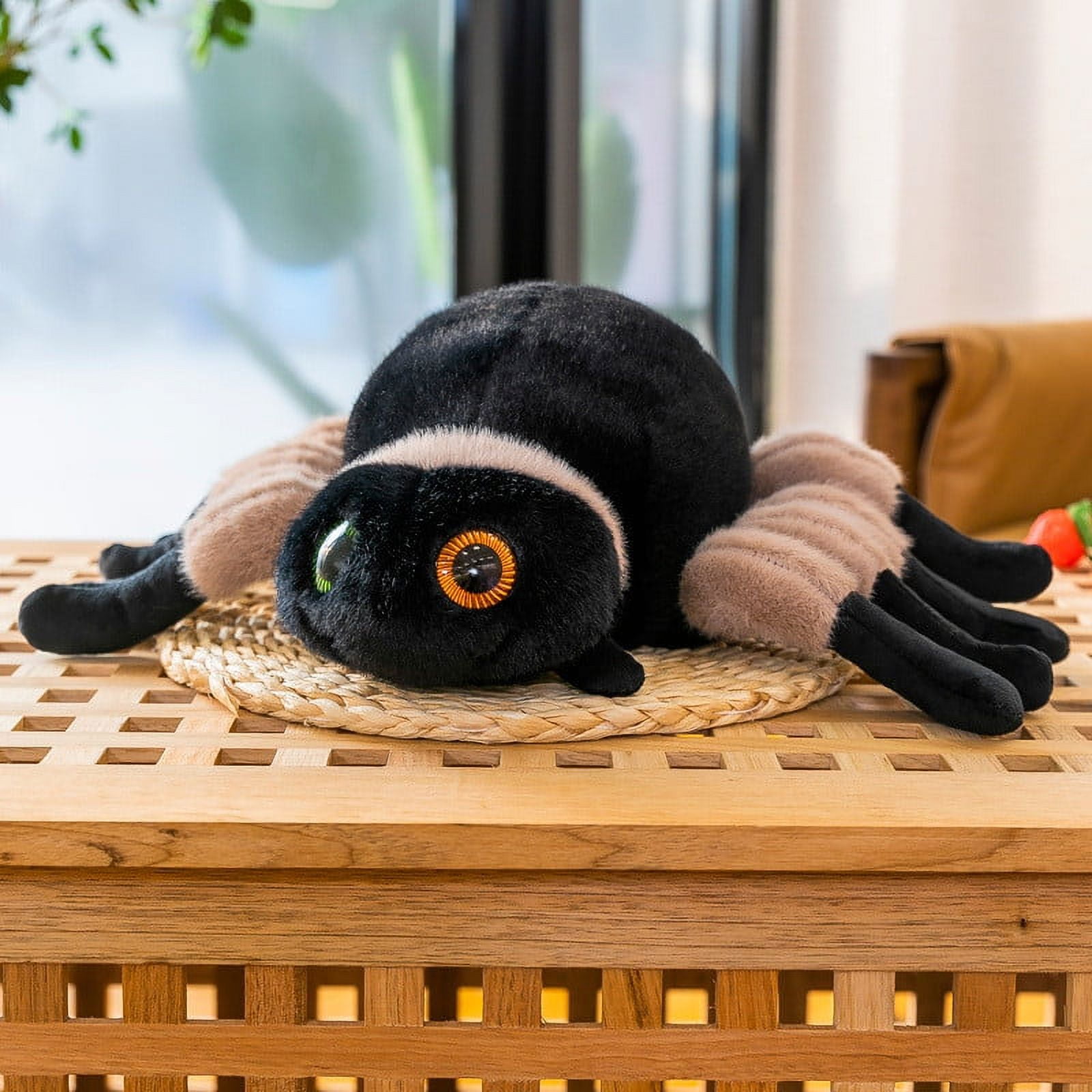 WQJNWEQ Spider Stuffed - Soft Huggable Black Spider, Adorable Plush Toy ...