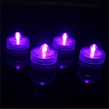 JYtrend Bright Submersible Tea Lights Floral Waterproof Led for Party ...