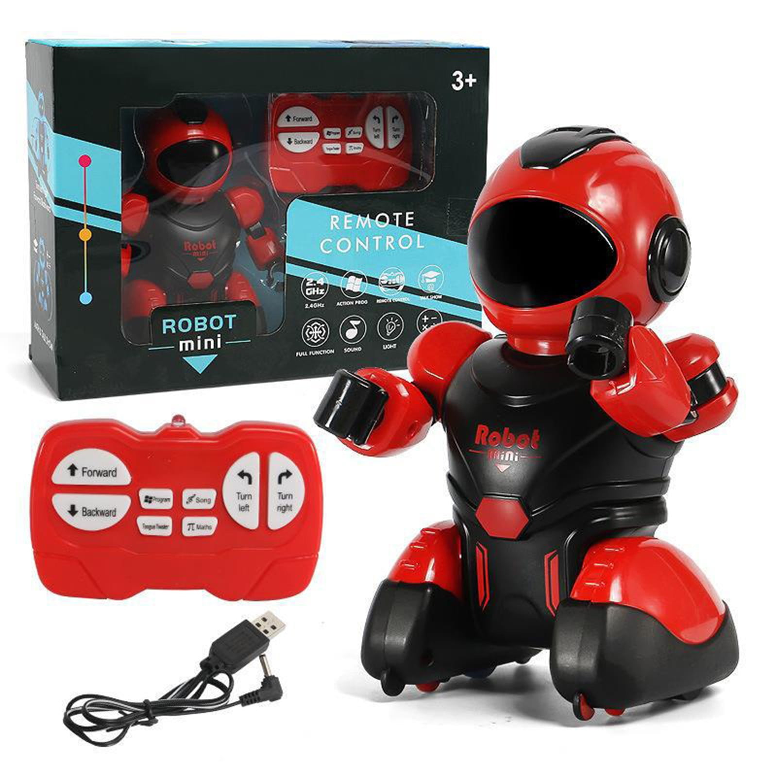 WQJNWEQ Toys RC Robot toy, Remote Control Robot Dancing Programmable ...