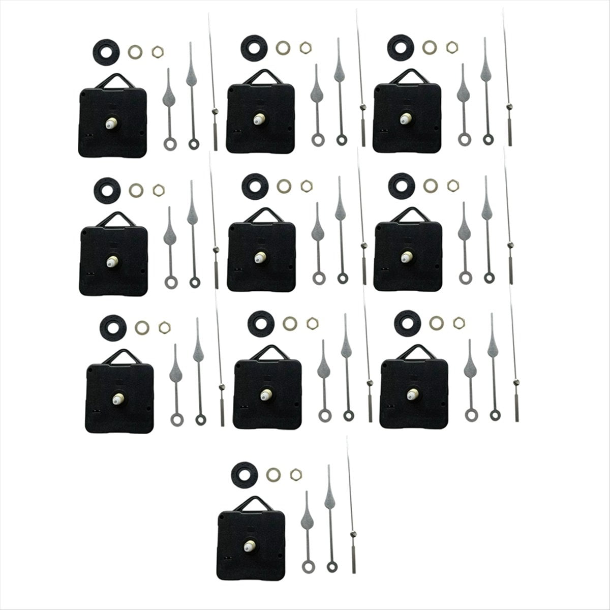 WQNZMADO 10Pcs DIY Silent Movement Mechanism Spindle Hands Sets Wall ...