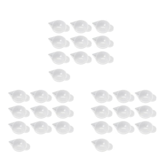 WQNZMADO 30 Pcs Silicone Mold Cup Dispenser, Mini Measuring Cup ...
