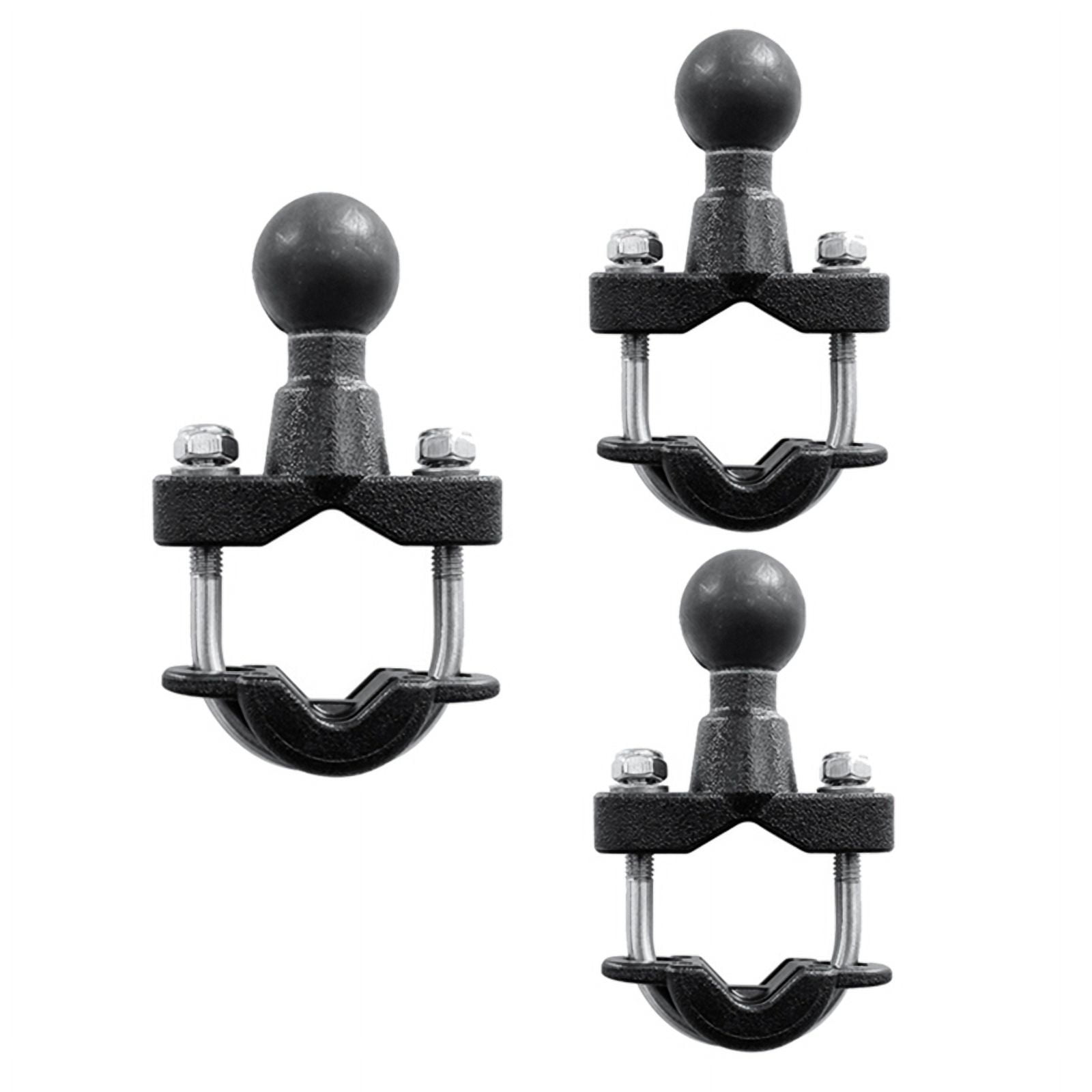 WQNZMADO 3X Motorcycle Handle Bar Rail Mount 37mm Width U-Bolt Mounting ...