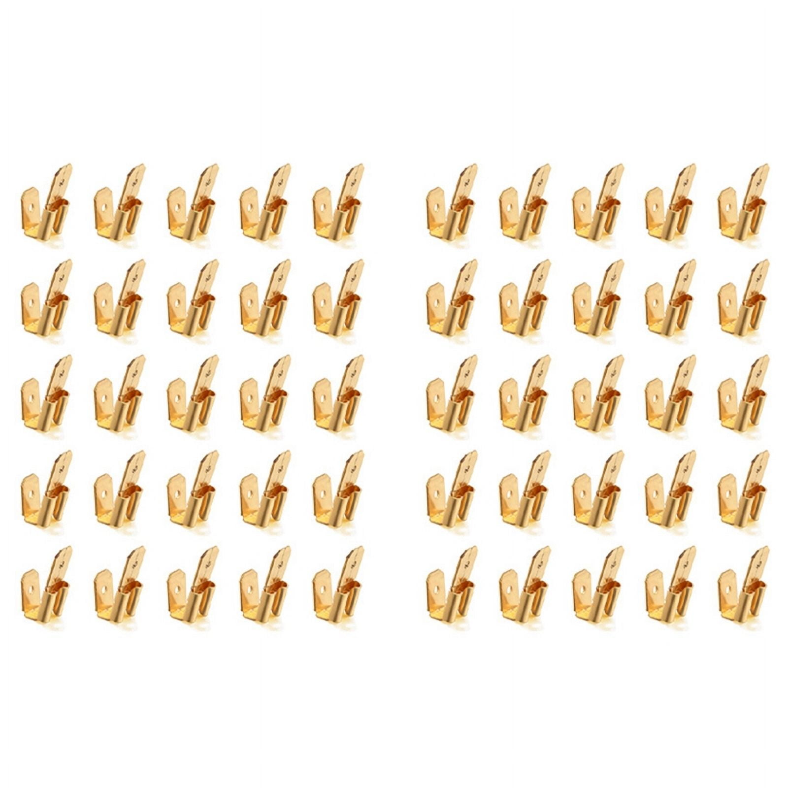 WQNZMADO 50 Pcs Piggyback Spade Connectors, 3 Way Adapter Dual Male to ...