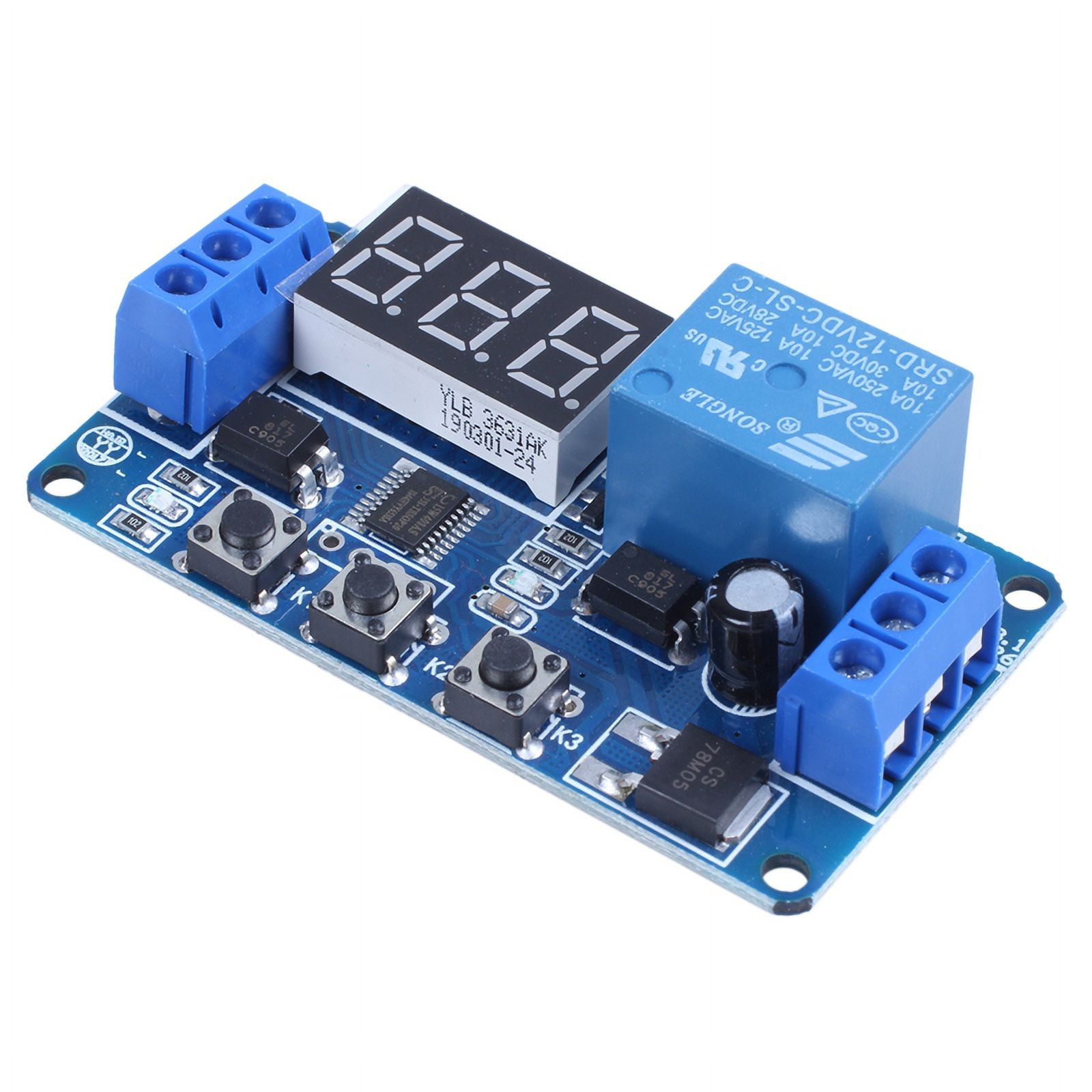WQNZMADO Automation DC 12V LED Display Digital Delay Timer Control Switch Relay Module - Walmart.com