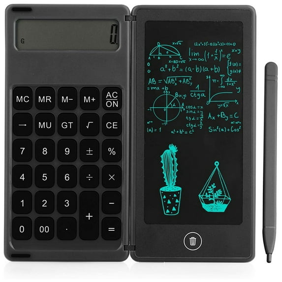 WQNZMADO Calculator Notepad 6 Inch LCD Writing Tablet Digital Drawing ...