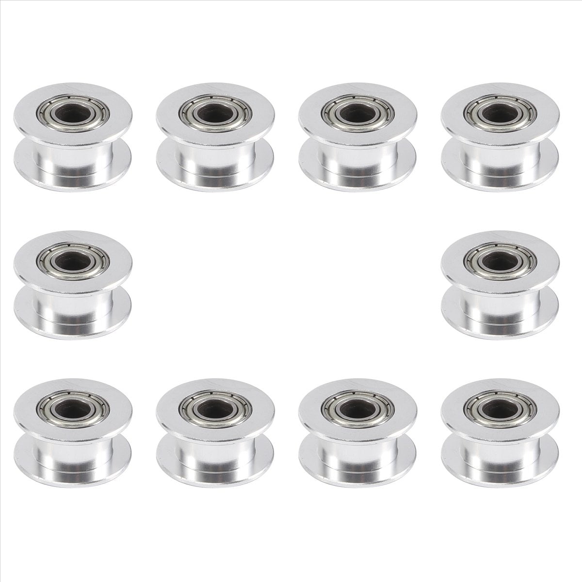 WQNZMADO GT2 20 Toothless Bore 5mm Aluminum Timing Belt Idler Pulley ...