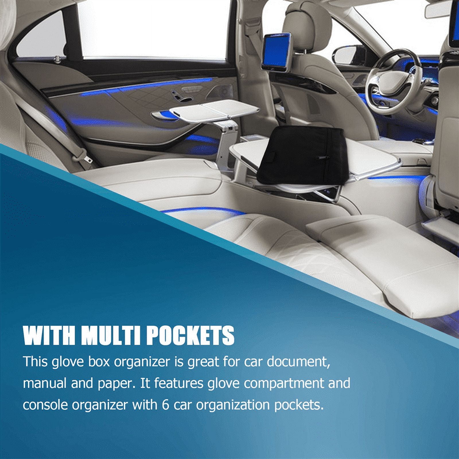 WQNZMADO Glove Box Storage Organizer Universal Glove Box Organizer ...