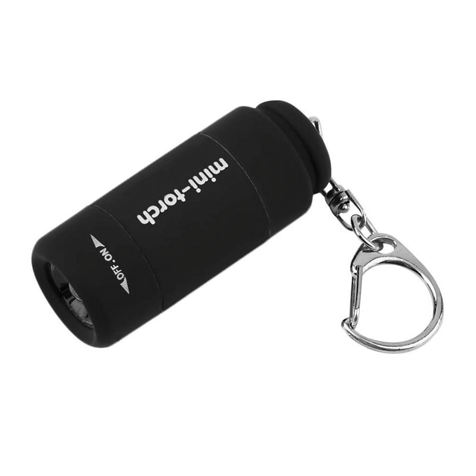 WQNZMADO Mini Torch Keychain LED Rechargeable USB Mini Flashlight ...