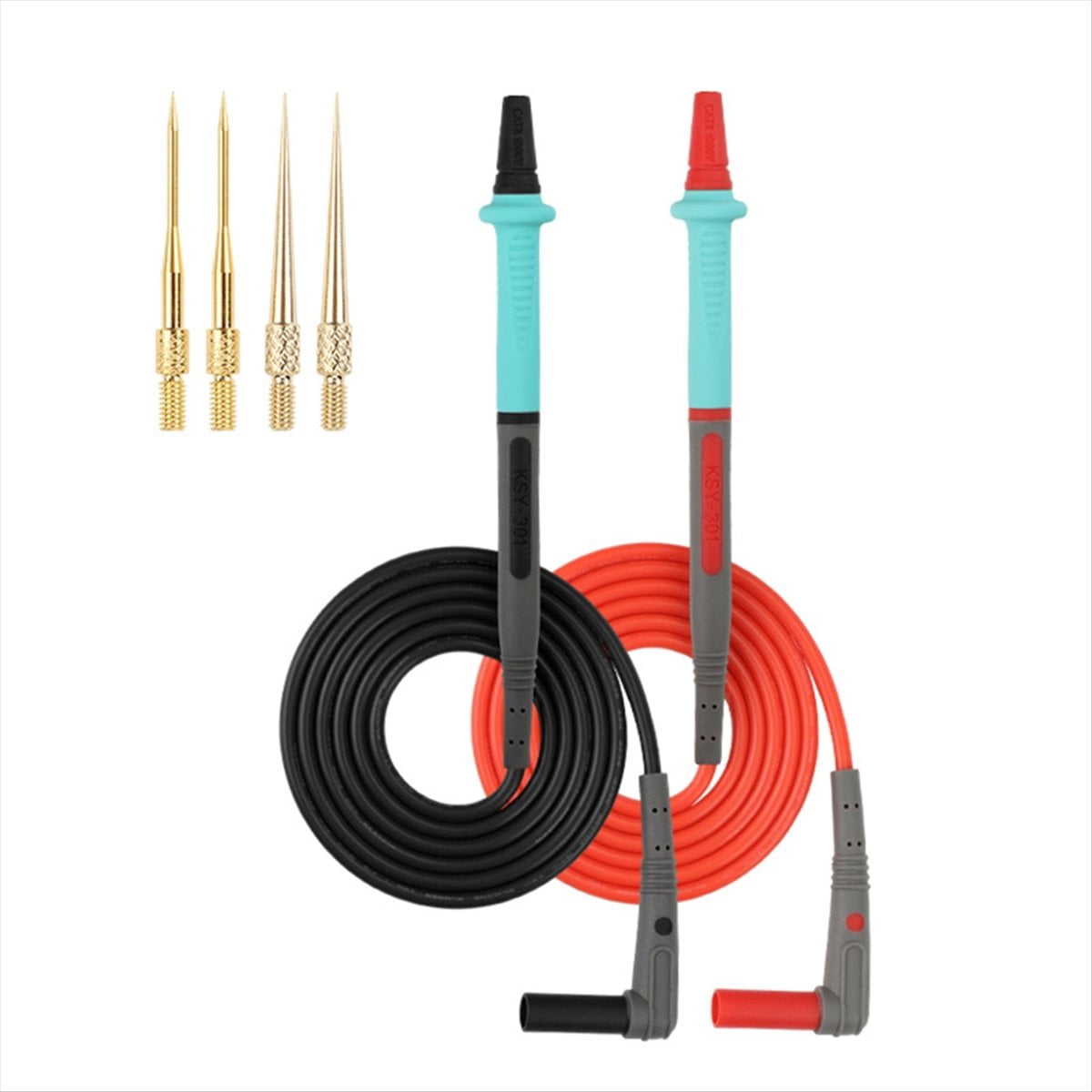 WQNZMADO Stainless Steel Multimeter Pen Silicone Test Leads Set 0.1mm ...