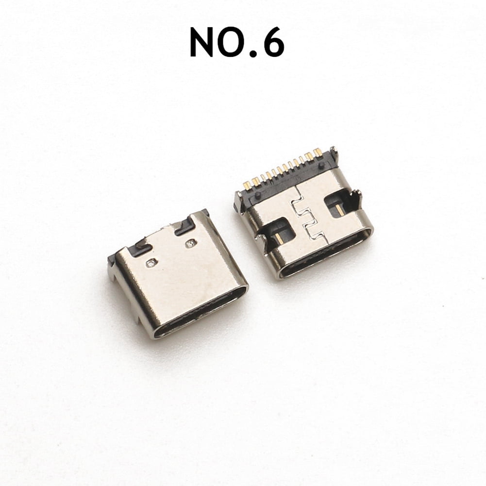 WQNZMADO Usb Connector Socket 100Pcs/Lot 10Models Type-C Usb Charging ...