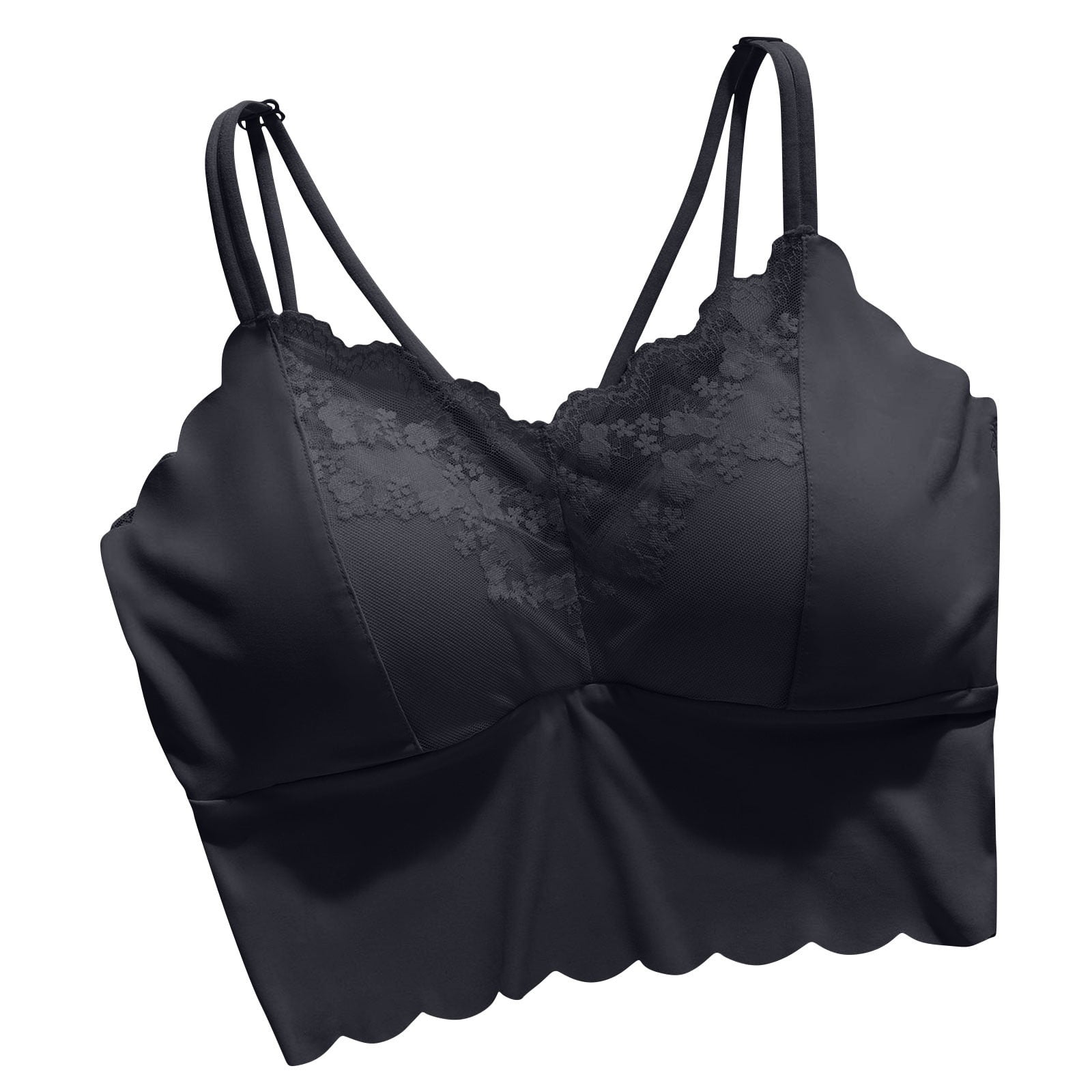 WQQZJJ Bras Clearance Sales Women's Lace Back Lingerie Fixed One Cup ...