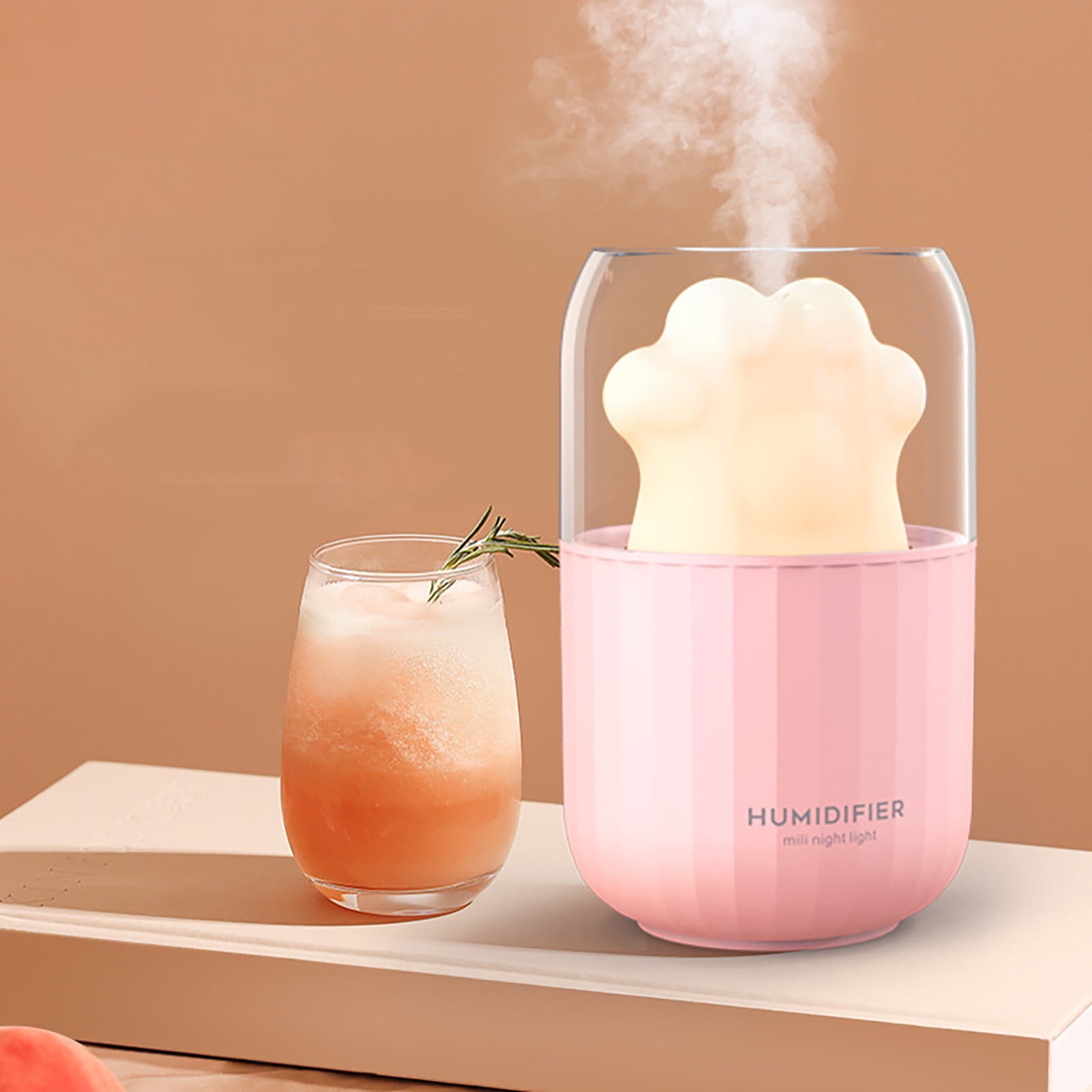 WQQZJJ Cute Pet Paw Humidifier Desktop Humidifier Mini Silent ...
