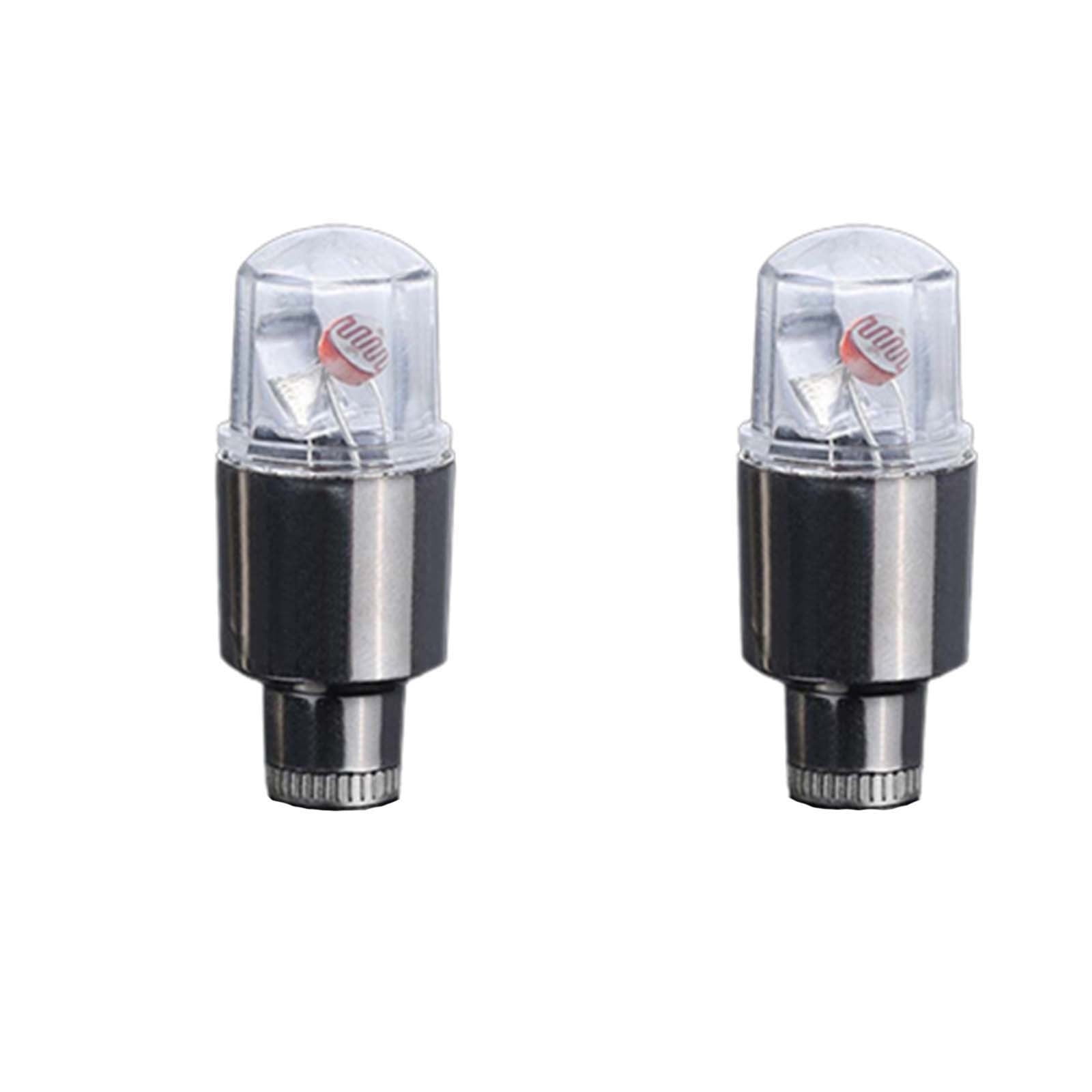 WQQZJJ Outdoor Fun Gifts 2pcs LED Tire Stem Caps Neon Light Auto ...