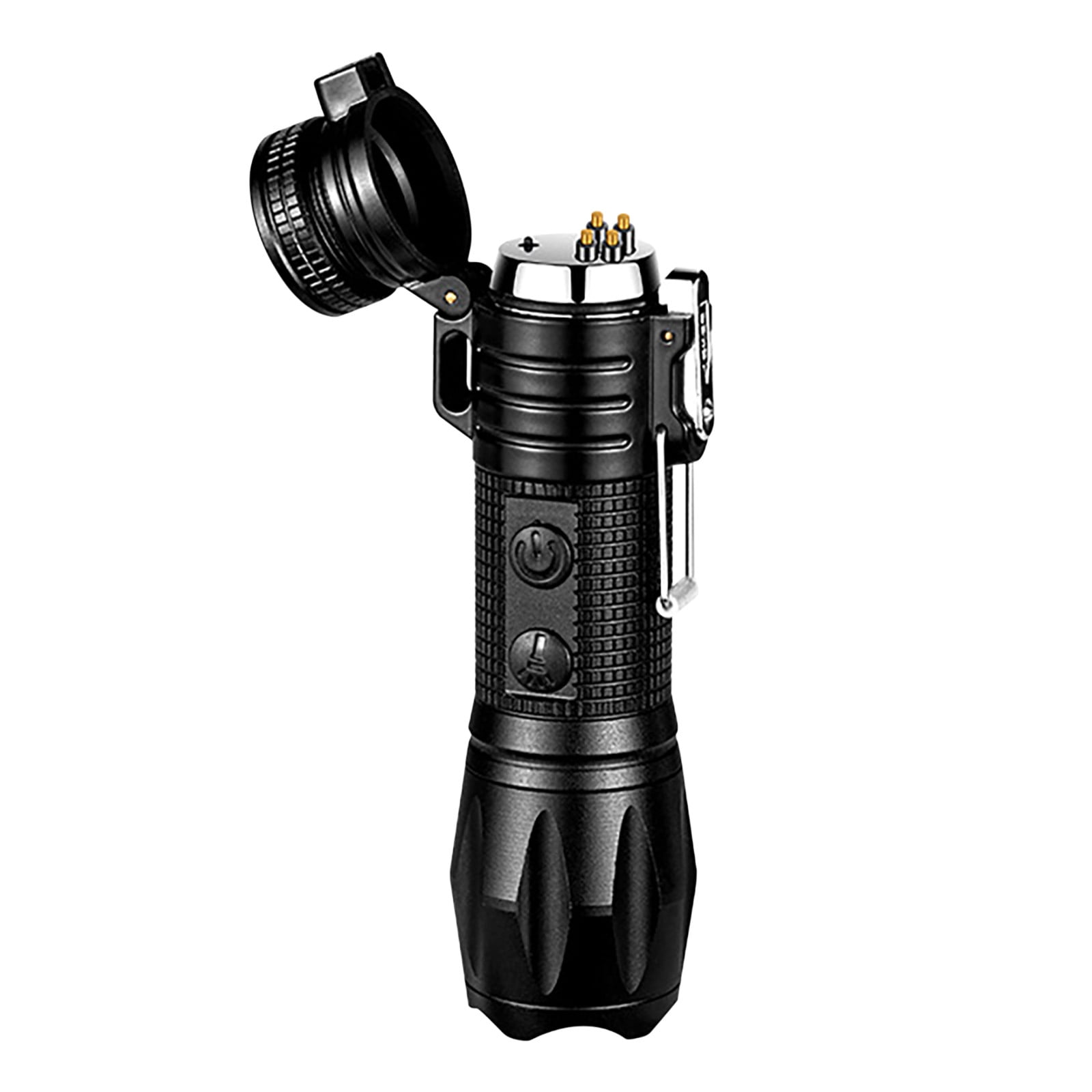 WQQZJJ Outdoor Lights Outdoor Double Lighter With LED Bright Flashlight ...