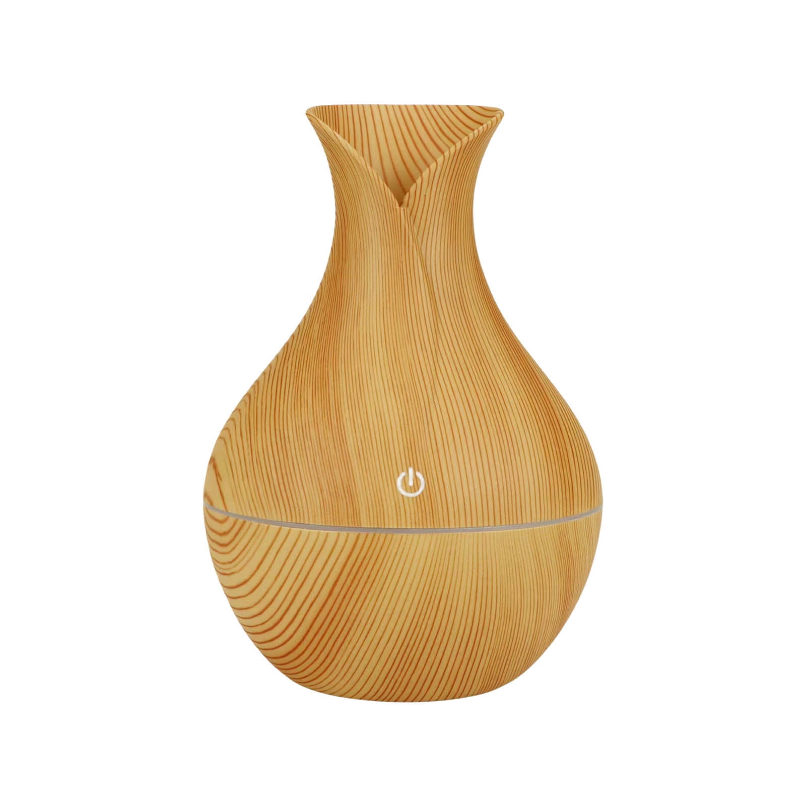 WQQZJJ USB Humidifier Electric Wood Grain Essential Oil Diffuser Vase ...