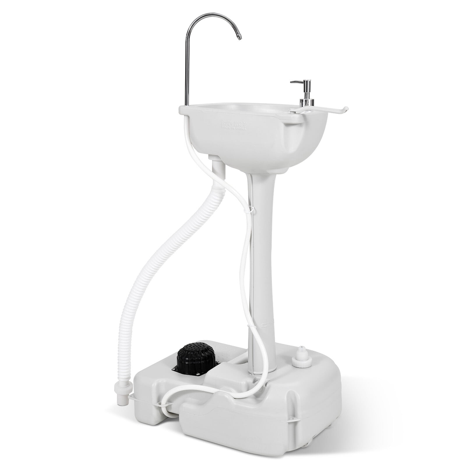 WQQi Rolling Portable Sink Camping Hand Washing Statiwith 4.5 GAL Wash ...