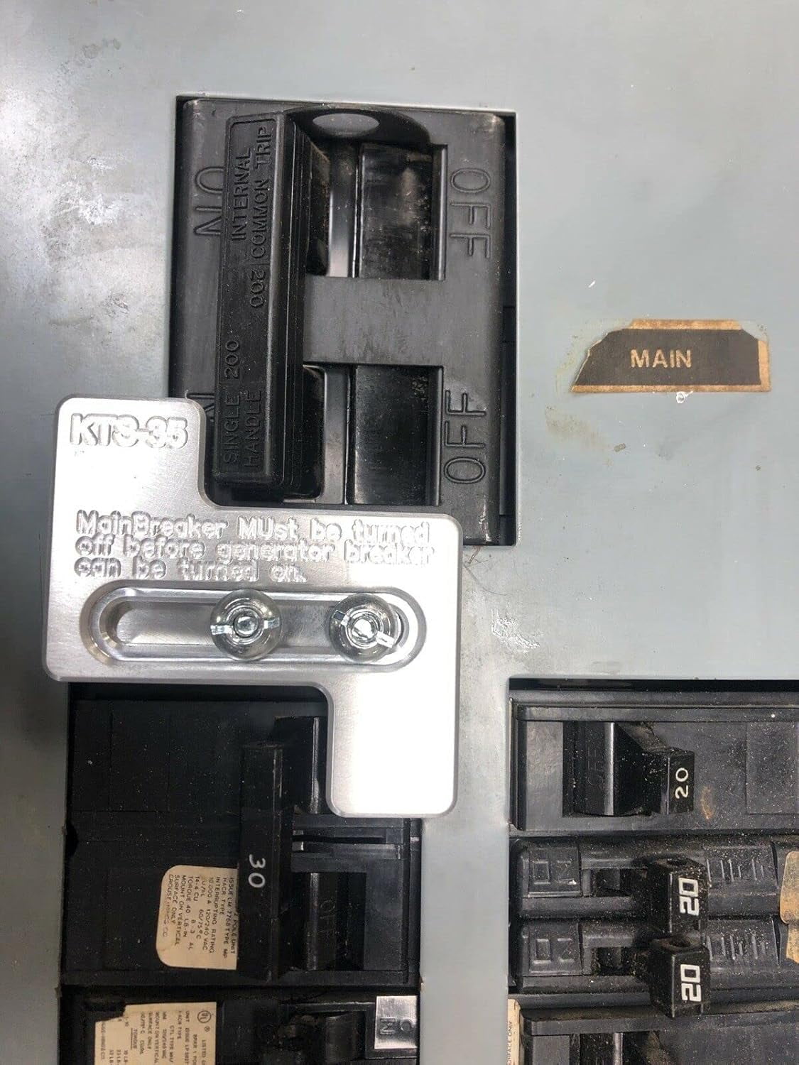 WR-35 Generator Interlock Kit for Challenger or Westinghouse 200 amp ...