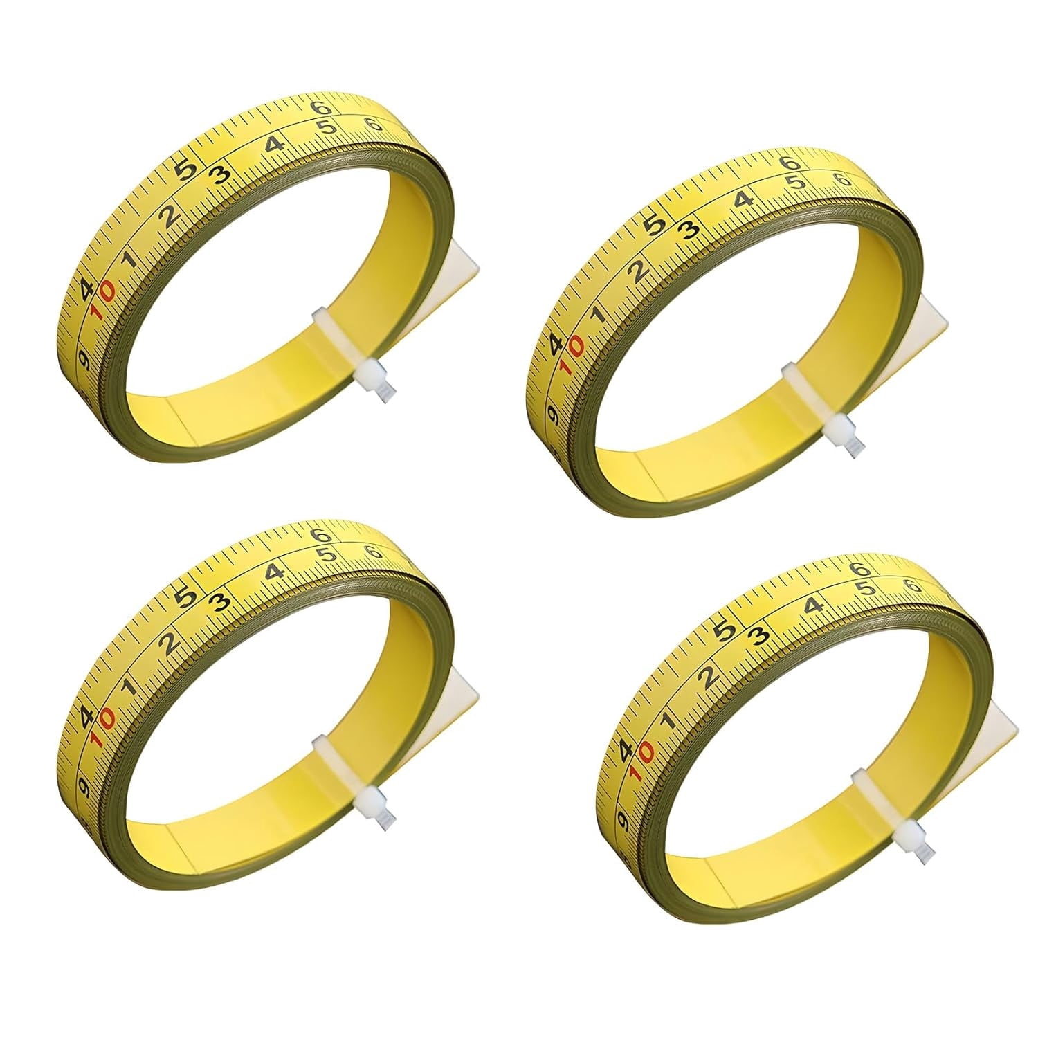WR 4 PCS Self Adhesive Tape Measure Left to Right Reading, 78 Inches ...