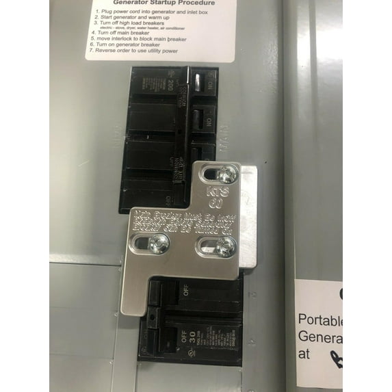 WR-60 GE 200 amp Power Mark Generator Interlock kit - Walmart.com