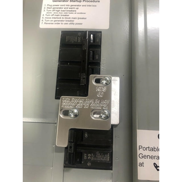 WR-60 GE 200 amp Power Mark Generator Interlock kit - Walmart Business ...