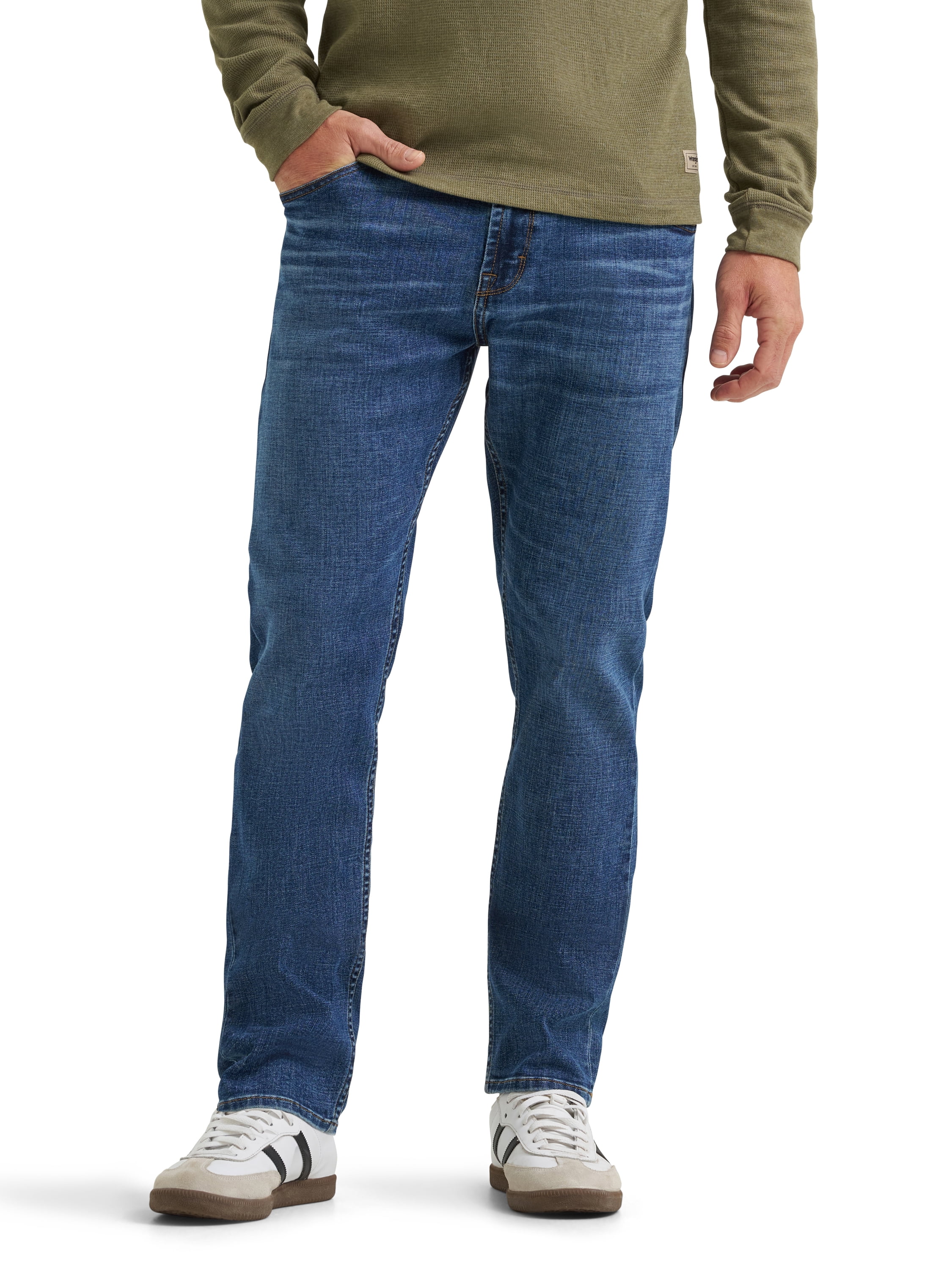 Wrangler® Men's All Day Flex Taper Fit Denim Jeans with Performance ...