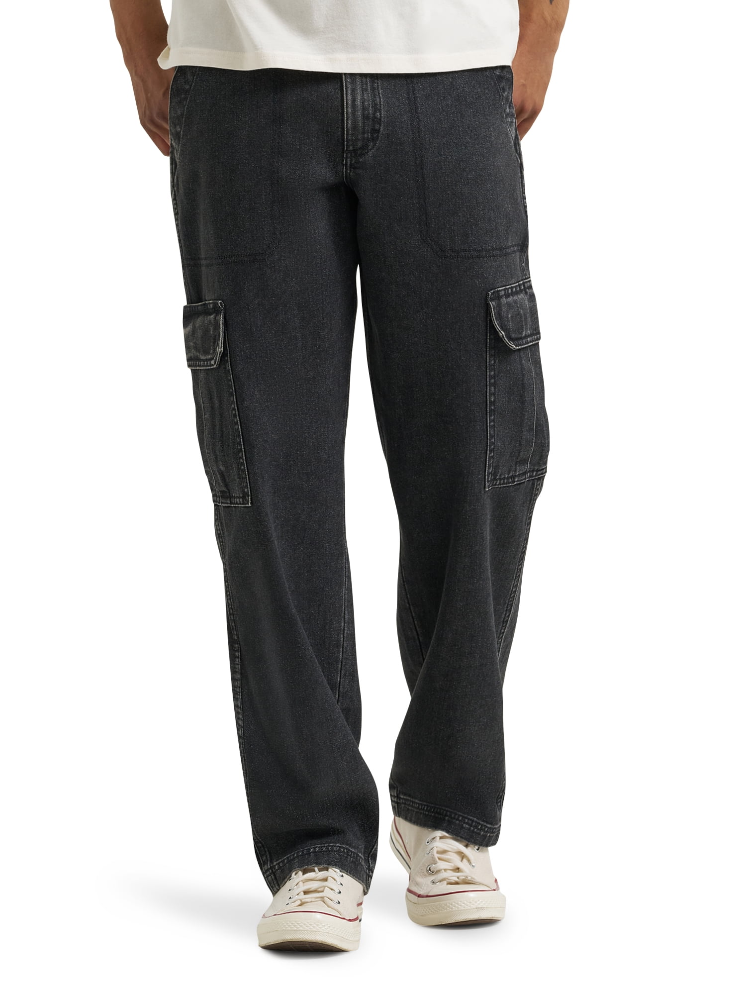 Wrangler® Men's Utility Denim Cargo Jeans - Walmart.com