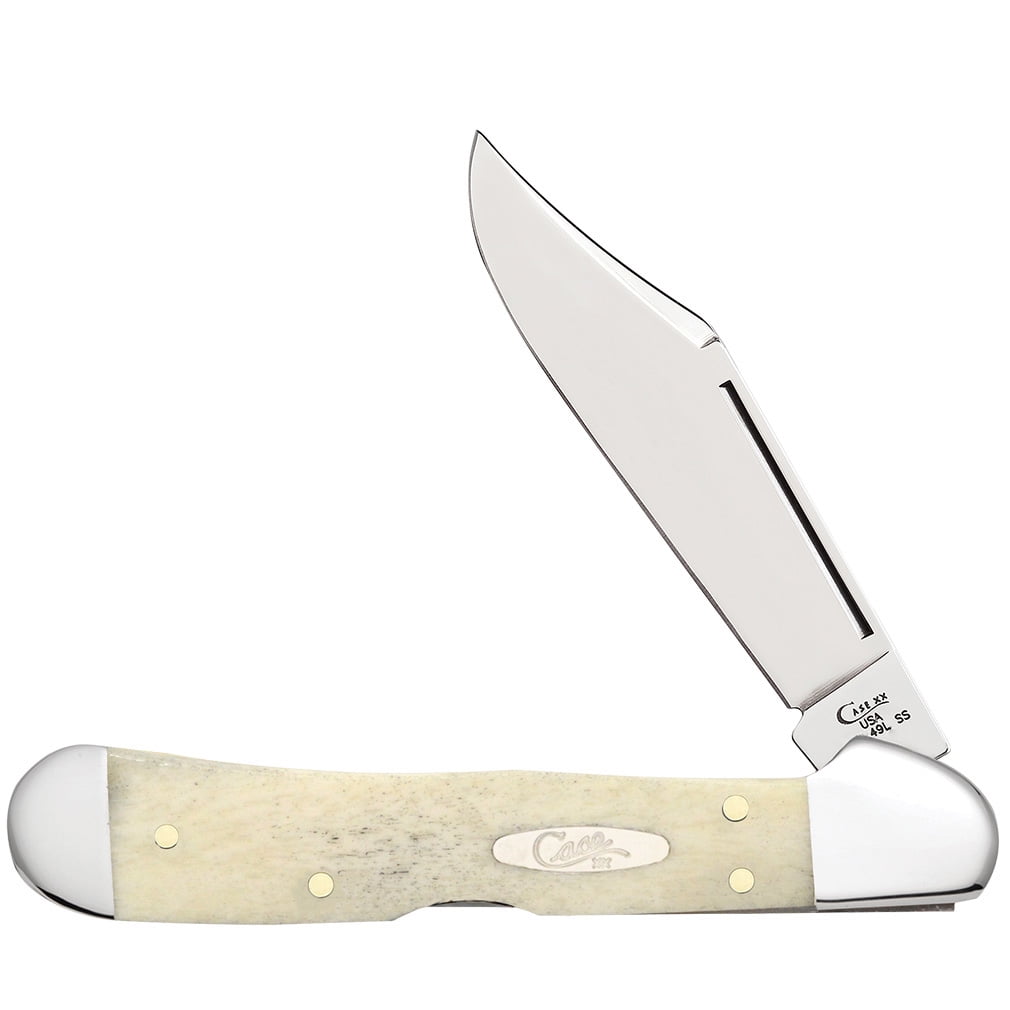 WR Case XX Pocket Knife 22724 NATURAL BONE COPPERLOCK(61549L SS ...