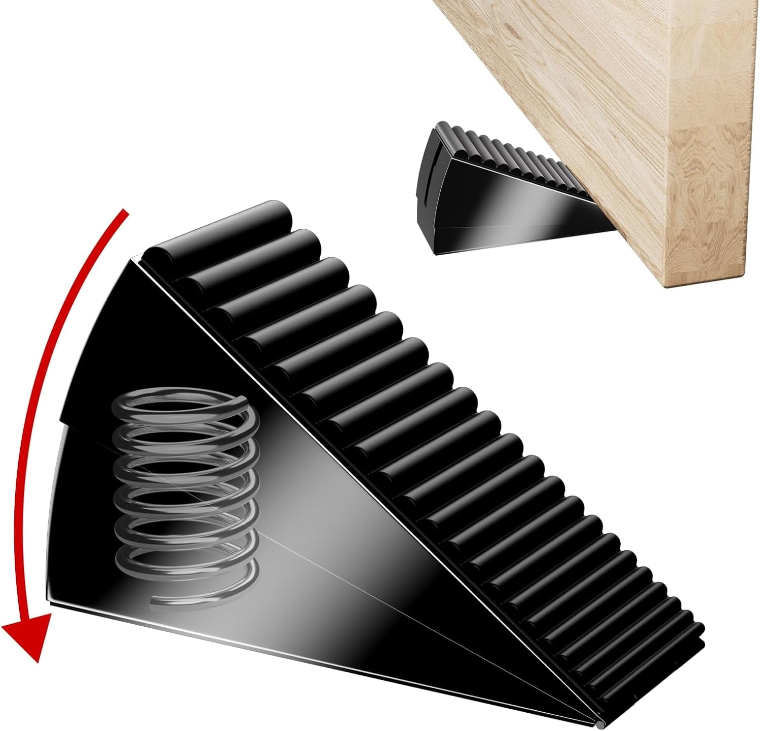 WR Heavy Duty Metal Door Stop, Strongest Large Adjustable Spring Door ...