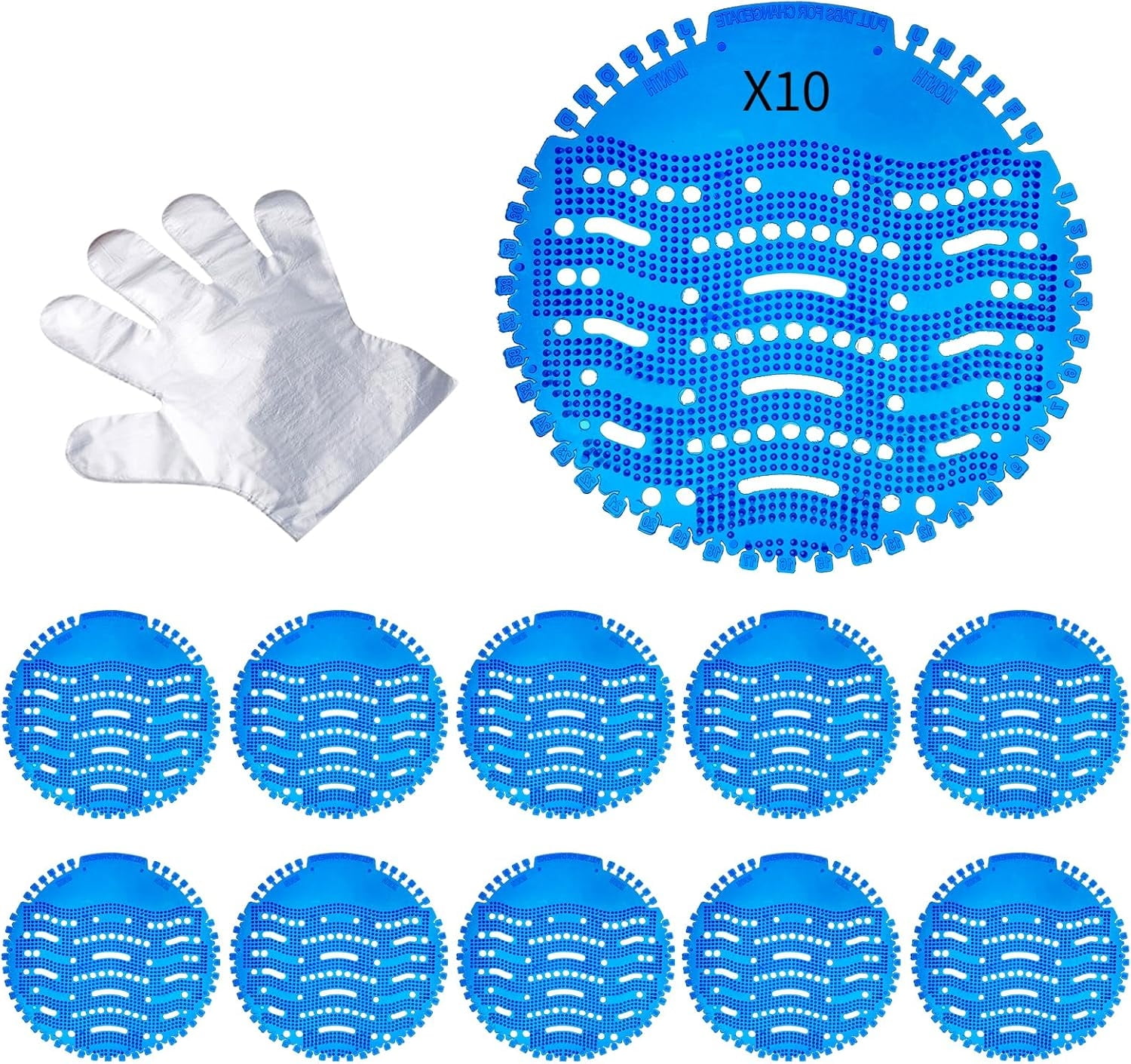 WR Urinal Screen Deodorizer, Urinal Cakes with Free Gloves，Anti-Splash ...