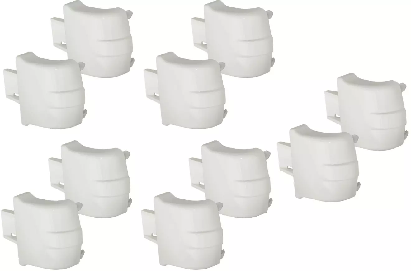 WR2X8345 Refrigerator Door Shelf End Cap Support for GE 10-PACK ...