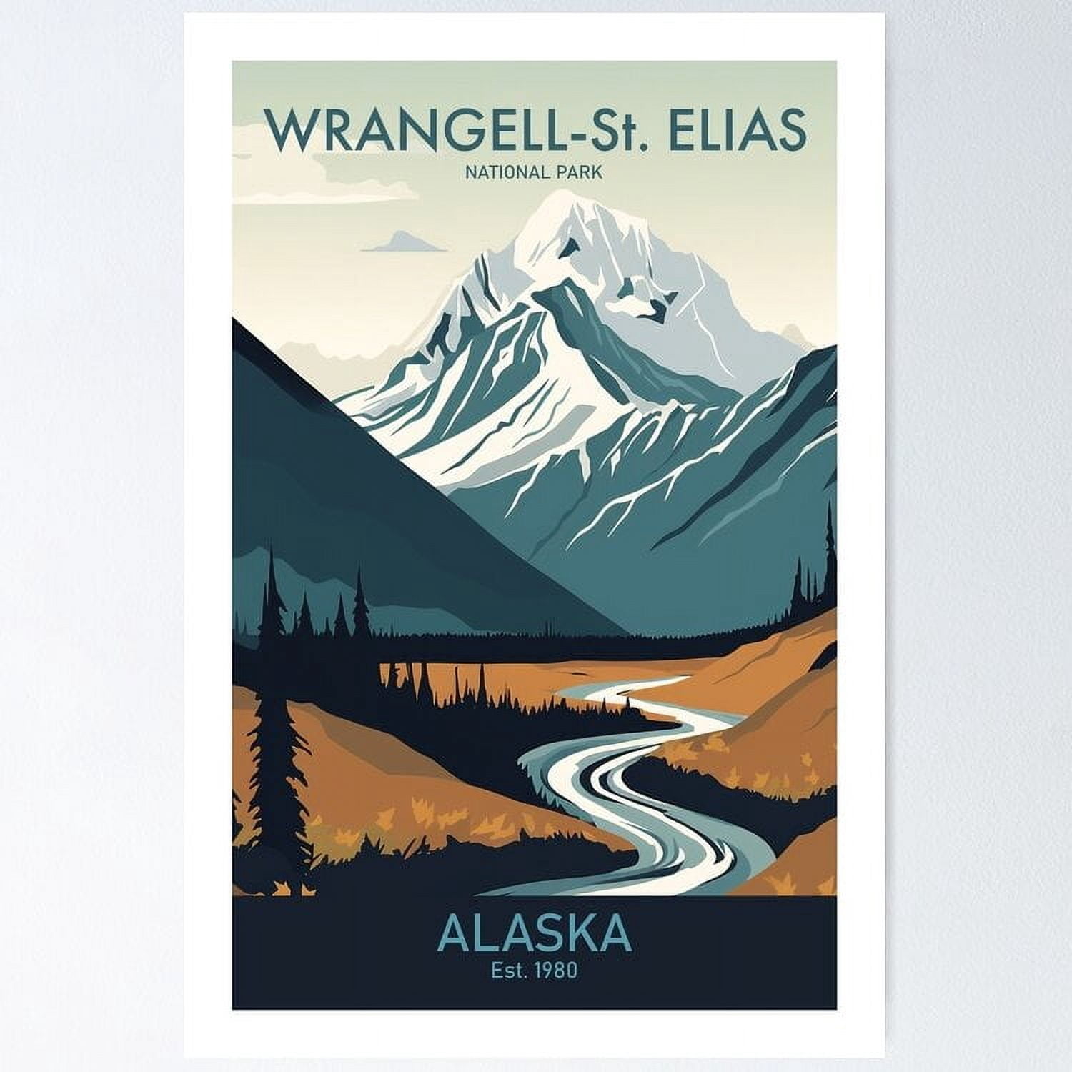 WRANGELL-ST. ELIAS NATIONAL PARK Poster, 12x18 UNFRAMED - Walmart.com