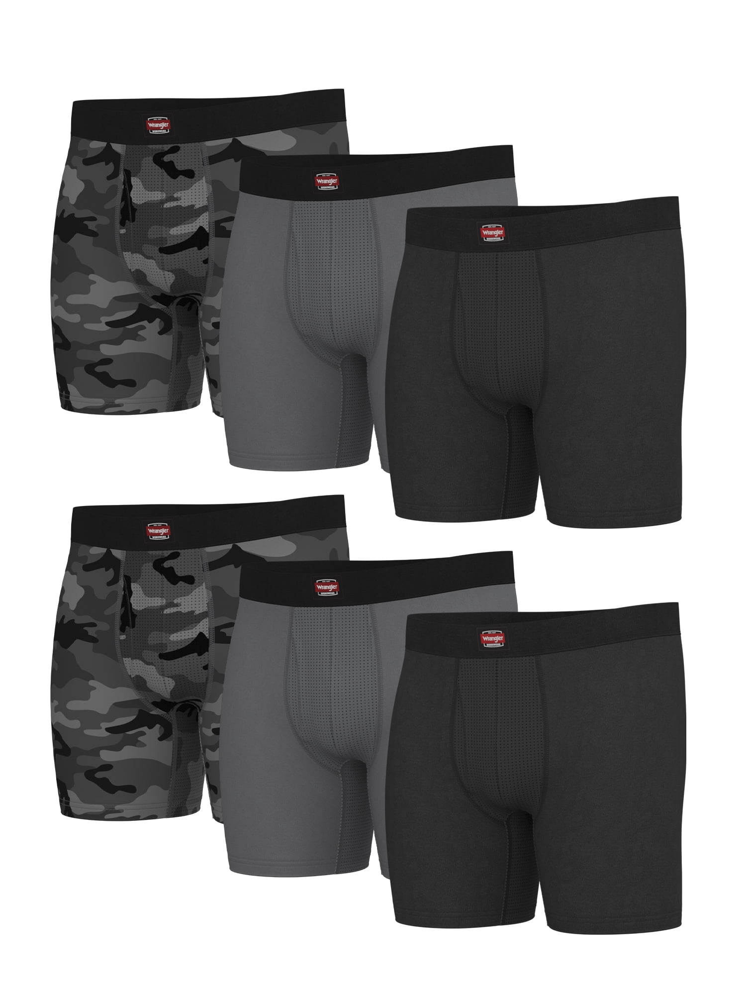 Wrangler Nylon Boxer Briefs - Moisture Wicking - Walmart.com
