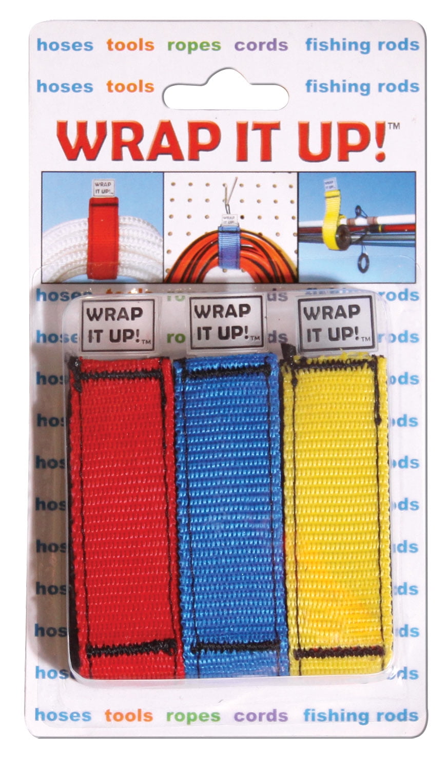 WRAP IT UP!, 3 / Blister, 1 red, 1 yellow, 1 blue - Walmart.com